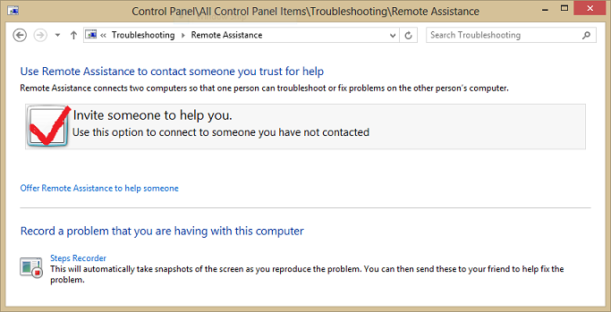 Use Windows Remote Assistance